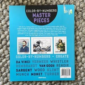 Games | Color By Numbers Masterpieces Coloring Book | Poshmark
